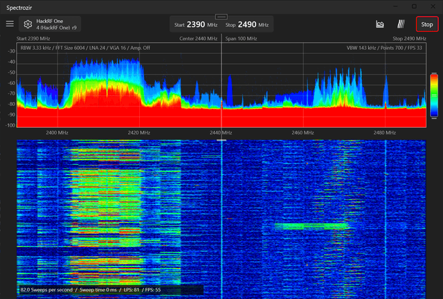 Spectrozir - простий аналізатор радіочастотного спектра