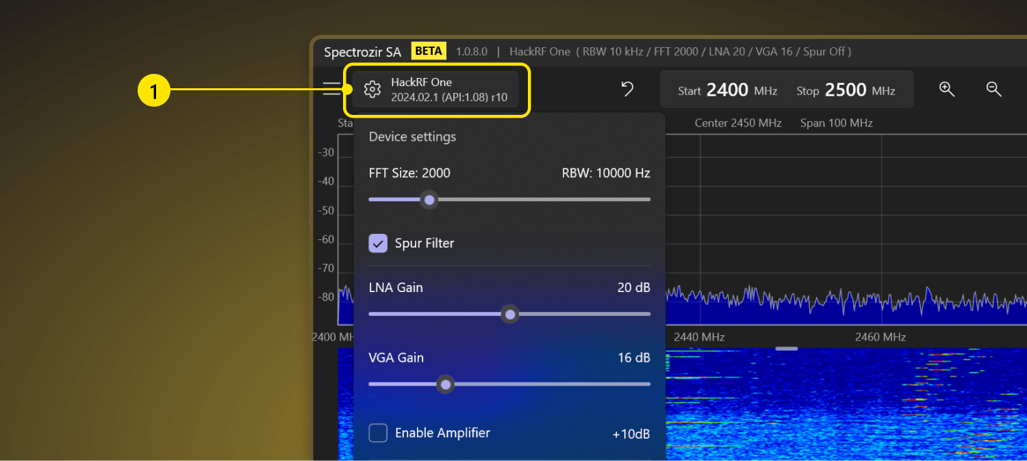 Знайомство з ПЗ Spectrozir SA | Документація Спектрозір