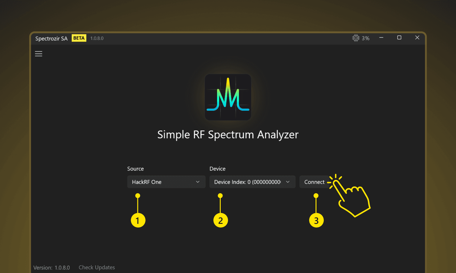 Знайомство з ПЗ Spectrozir SA | Документація Спектрозір